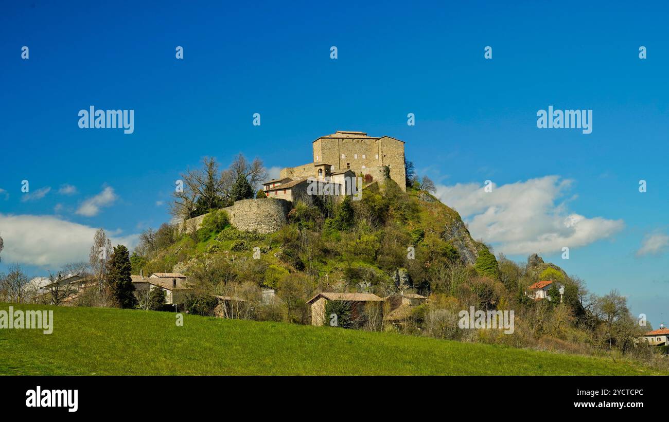 remains of the medieval castle of Canossa that belonged to Duchess ...