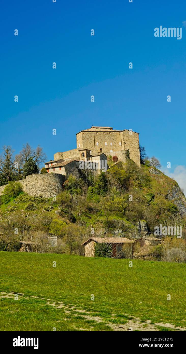 remains of the medieval castle of Canossa that belonged to Duchess ...