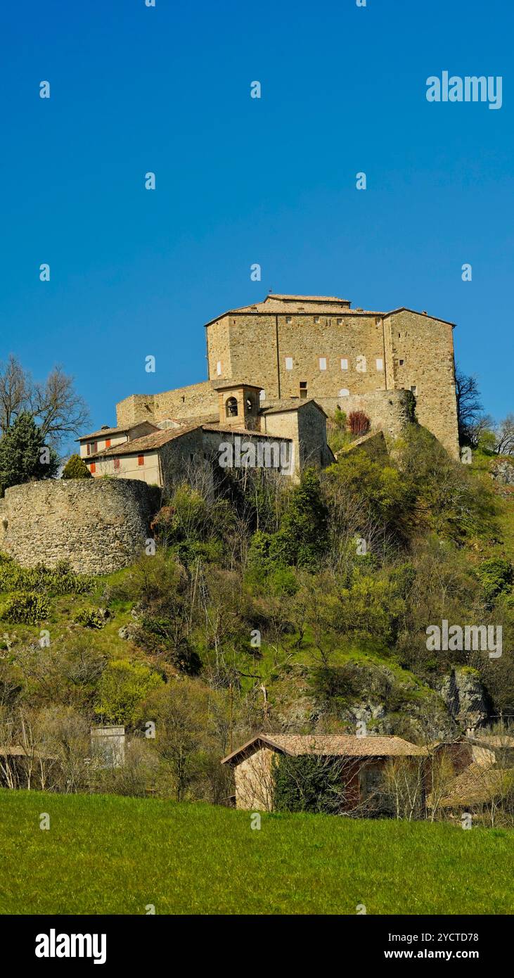 remains of the medieval castle of Canossa that belonged to Duchess ...