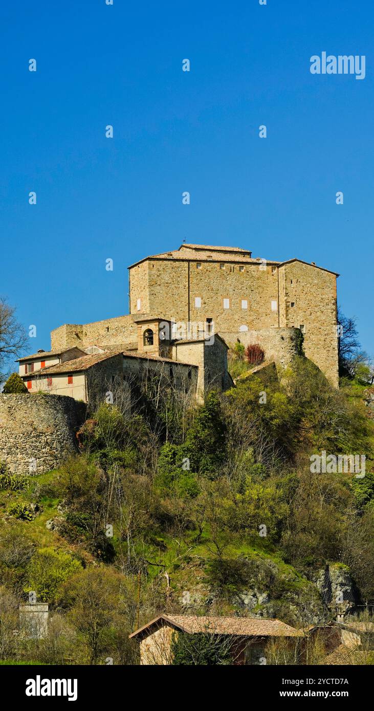 remains of the medieval castle of Canossa that belonged to Duchess ...