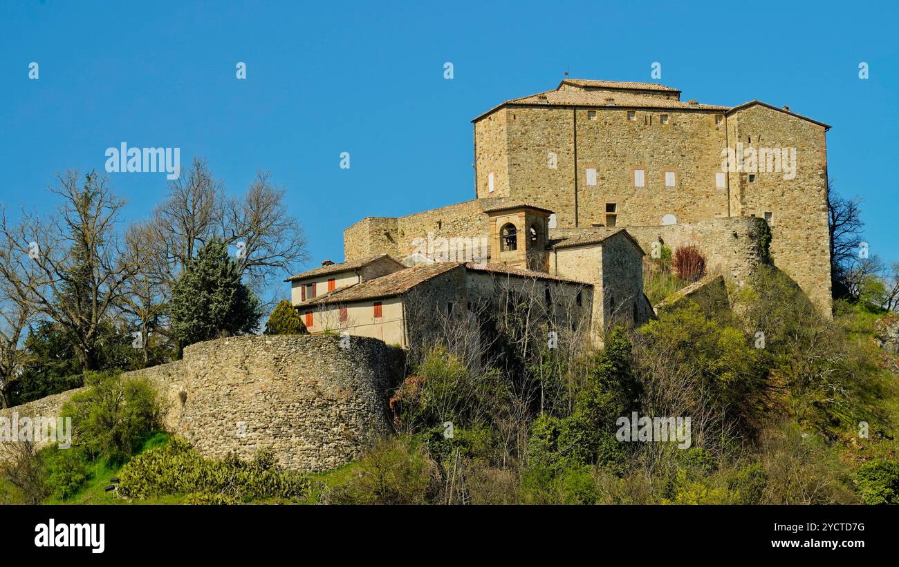 remains of the medieval castle of Canossa that belonged to Duchess ...