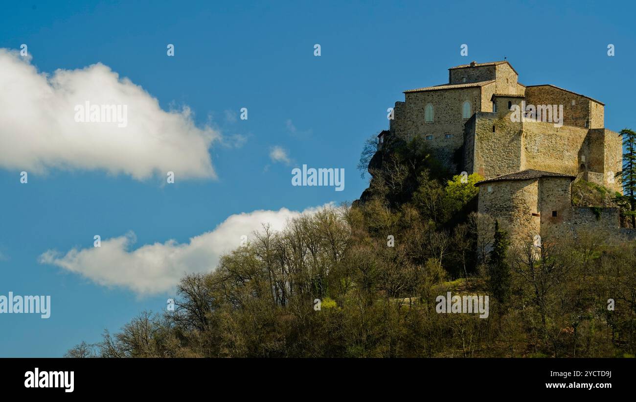 remains of the medieval castle of Canossa that belonged to Duchess ...