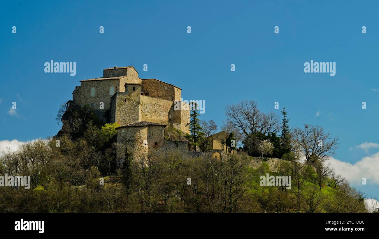 remains of the medieval castle of Canossa that belonged to Duchess ...