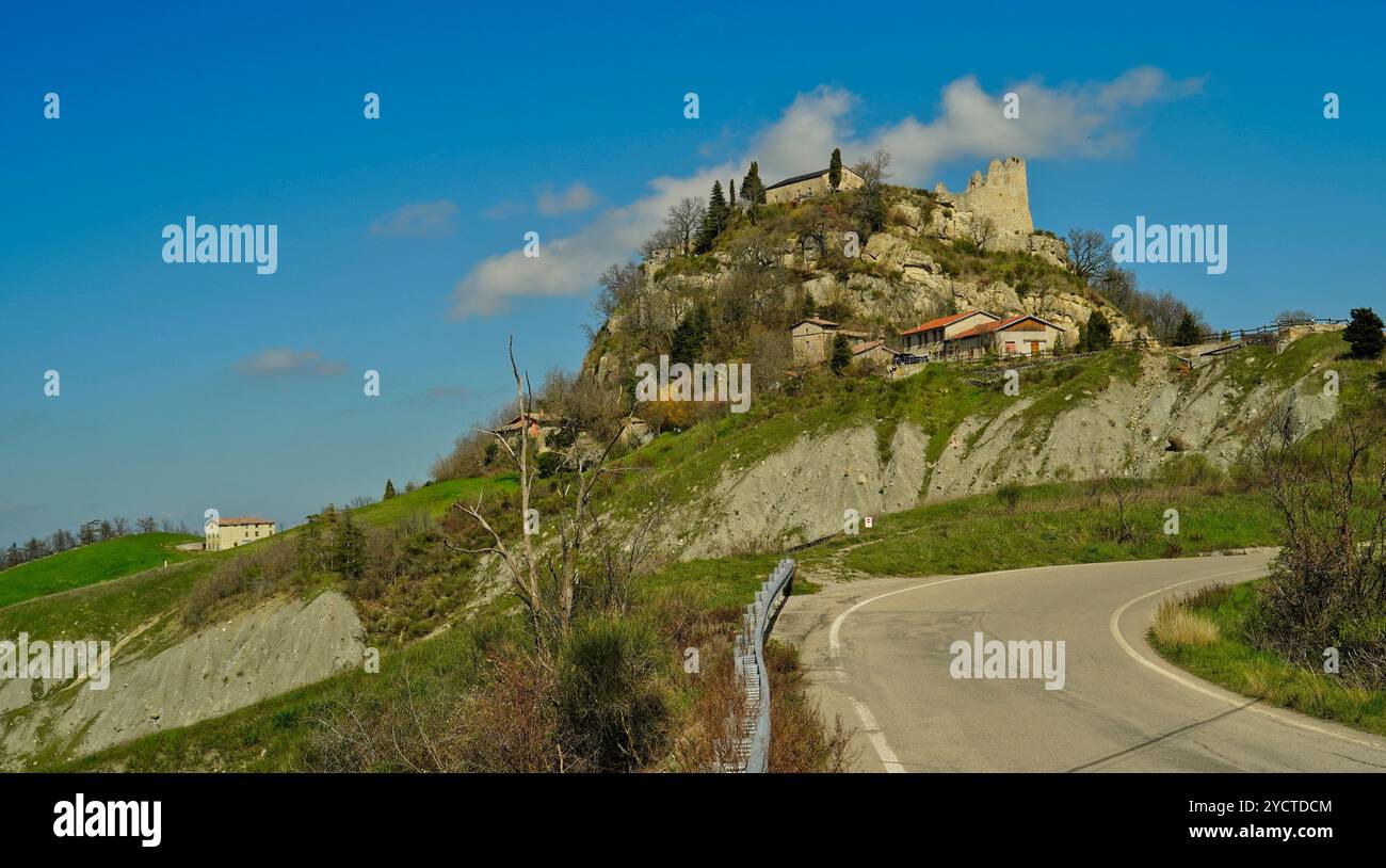 remains of the medieval castle of Canossa that belonged to Duchess ...