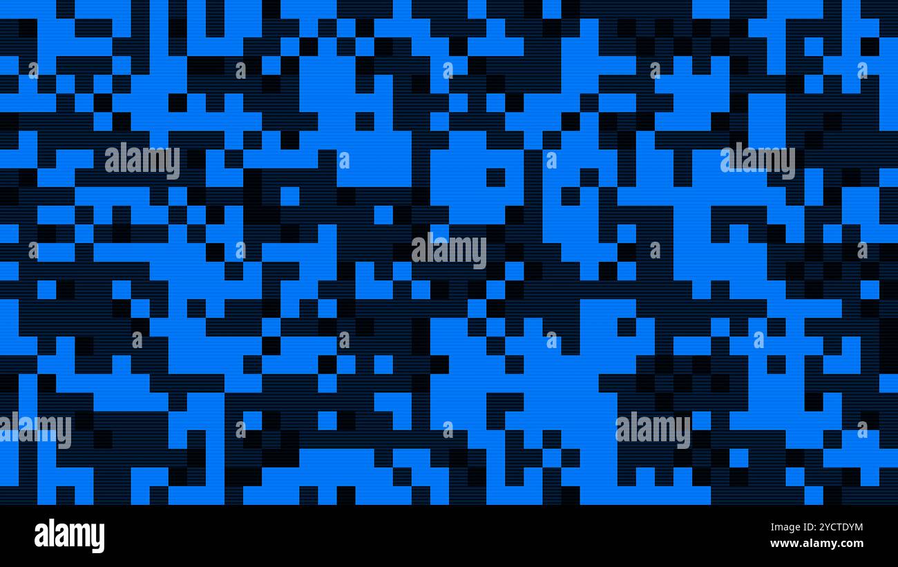Pixel bitmap pattern blue hi-res stock photography and images - Alamy