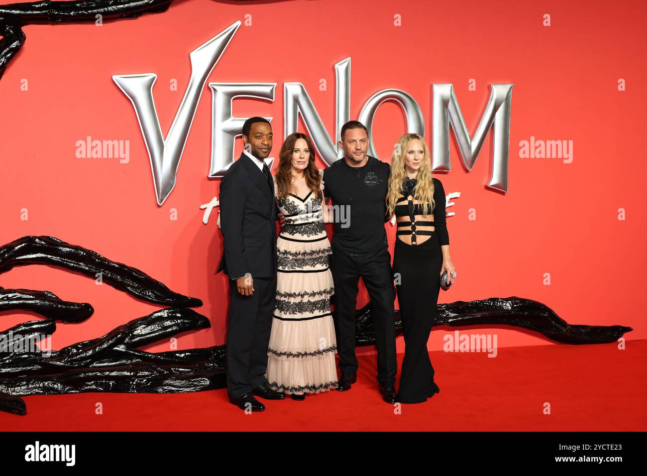 Chiwetel Ejiofor, Kelly Marcel, Tom Hardy and Juno Temple, Venom: The ...