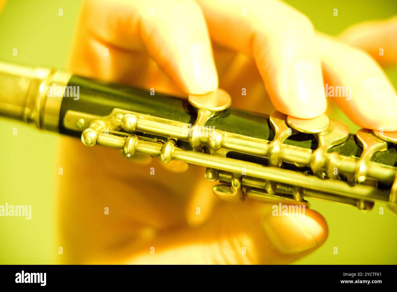 Hand playing piccolo Stock Photo - Alamy
