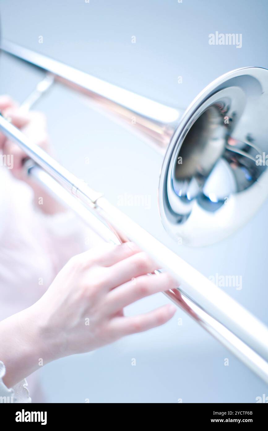Trombone one music instrument hi-res stock photography and images - Alamy