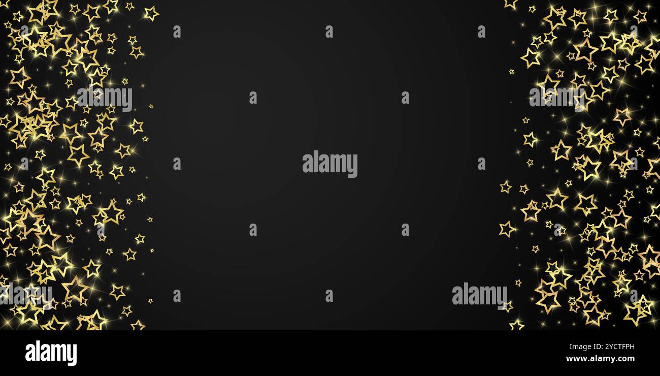 Christmas spirit. Scattered falling stars. Festive christmas confetty ...