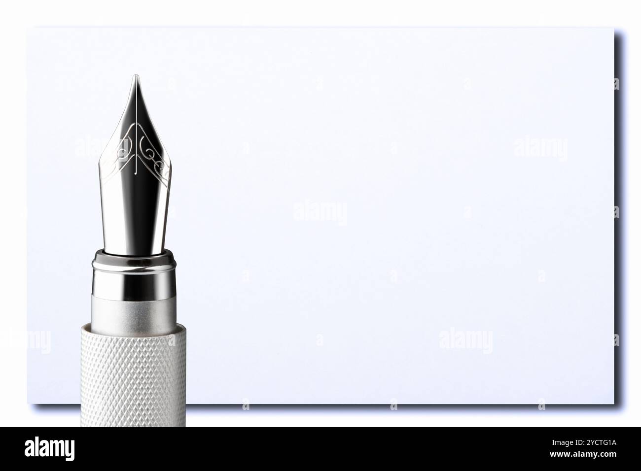 Fountain pen and paper Stock Photo - Alamy