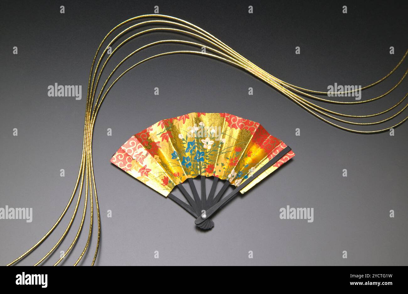 Mizuhiki and fan Stock Photo - Alamy