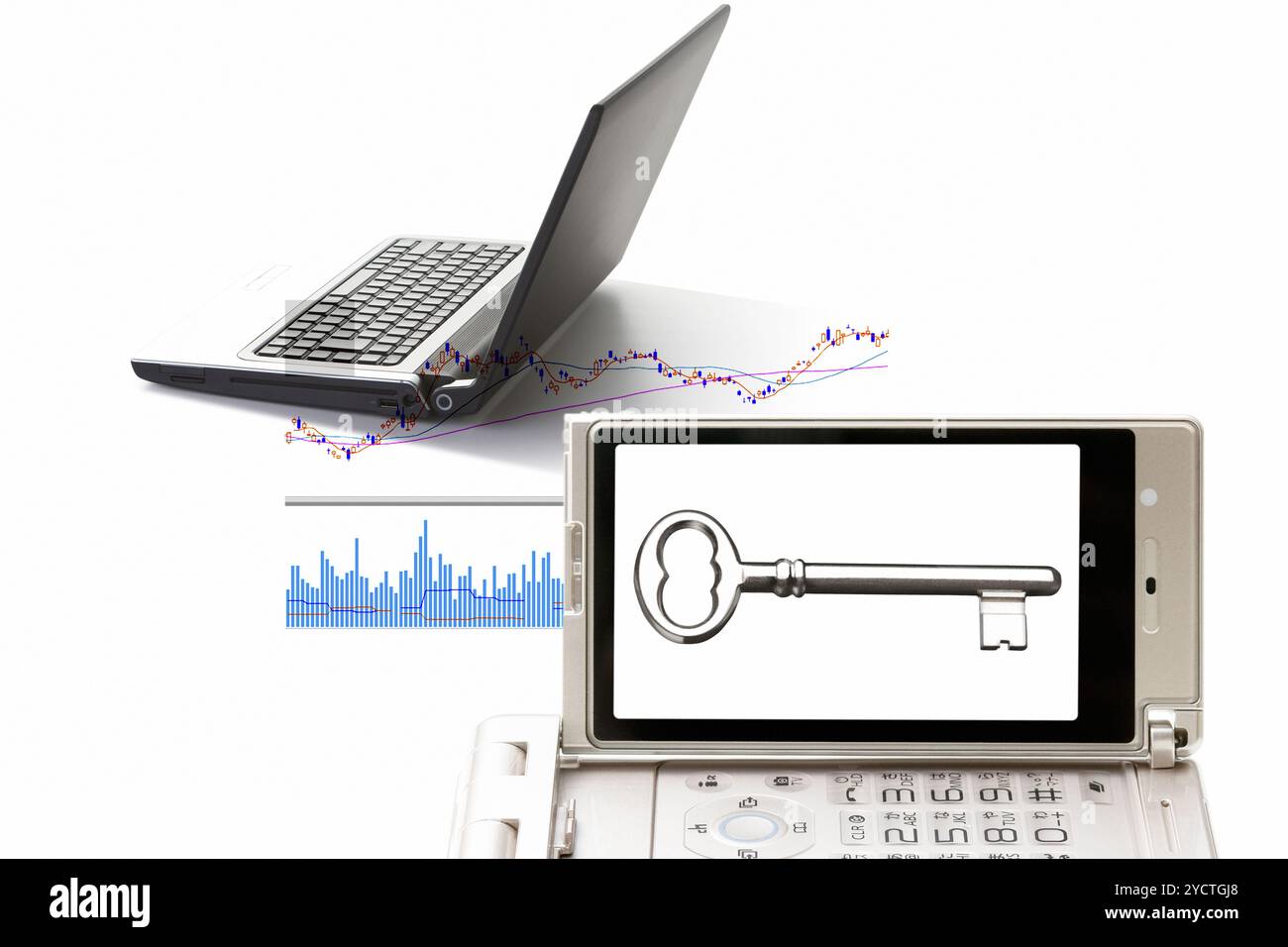 Mobile screen graph hi-res stock photography and images - Alamy