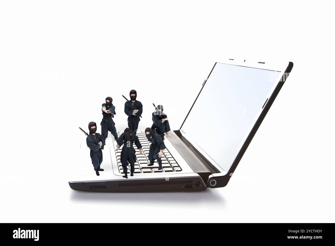 Ninja and PC Stock Photo - Alamy