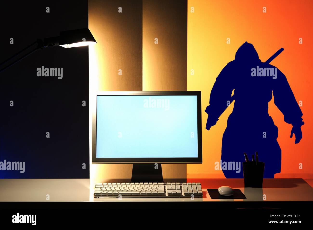 Ninja and PC Stock Photo - Alamy