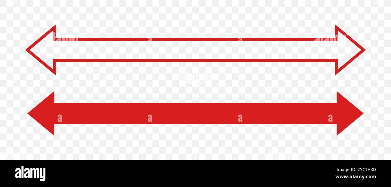 Double ended arrow illustration Stock Vector Images - Alamy