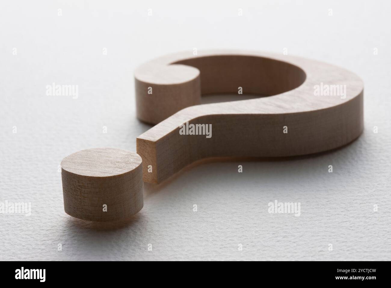 Wood carving question mark Stock Photo - Alamy