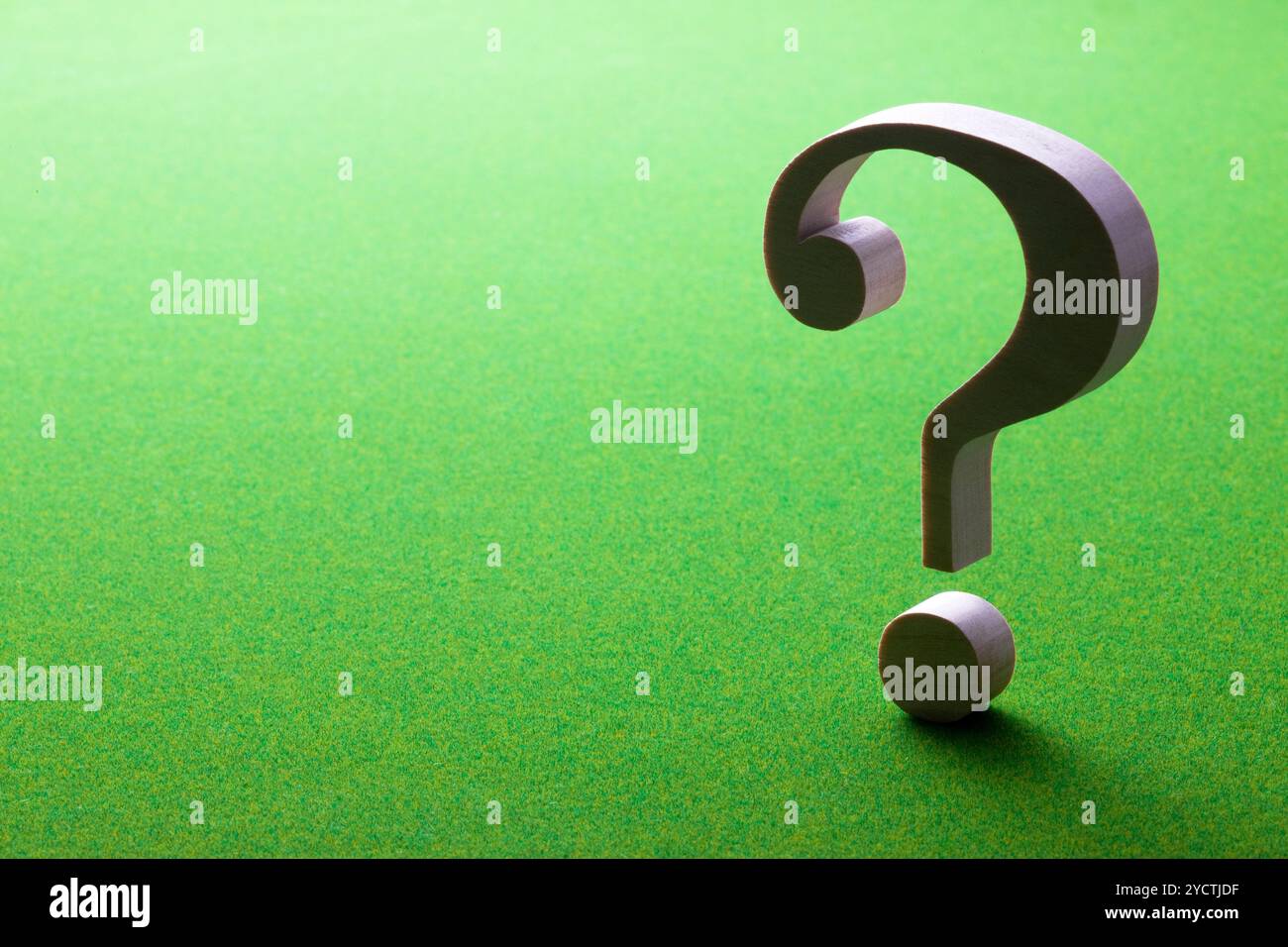 Wood carving question mark Stock Photo - Alamy