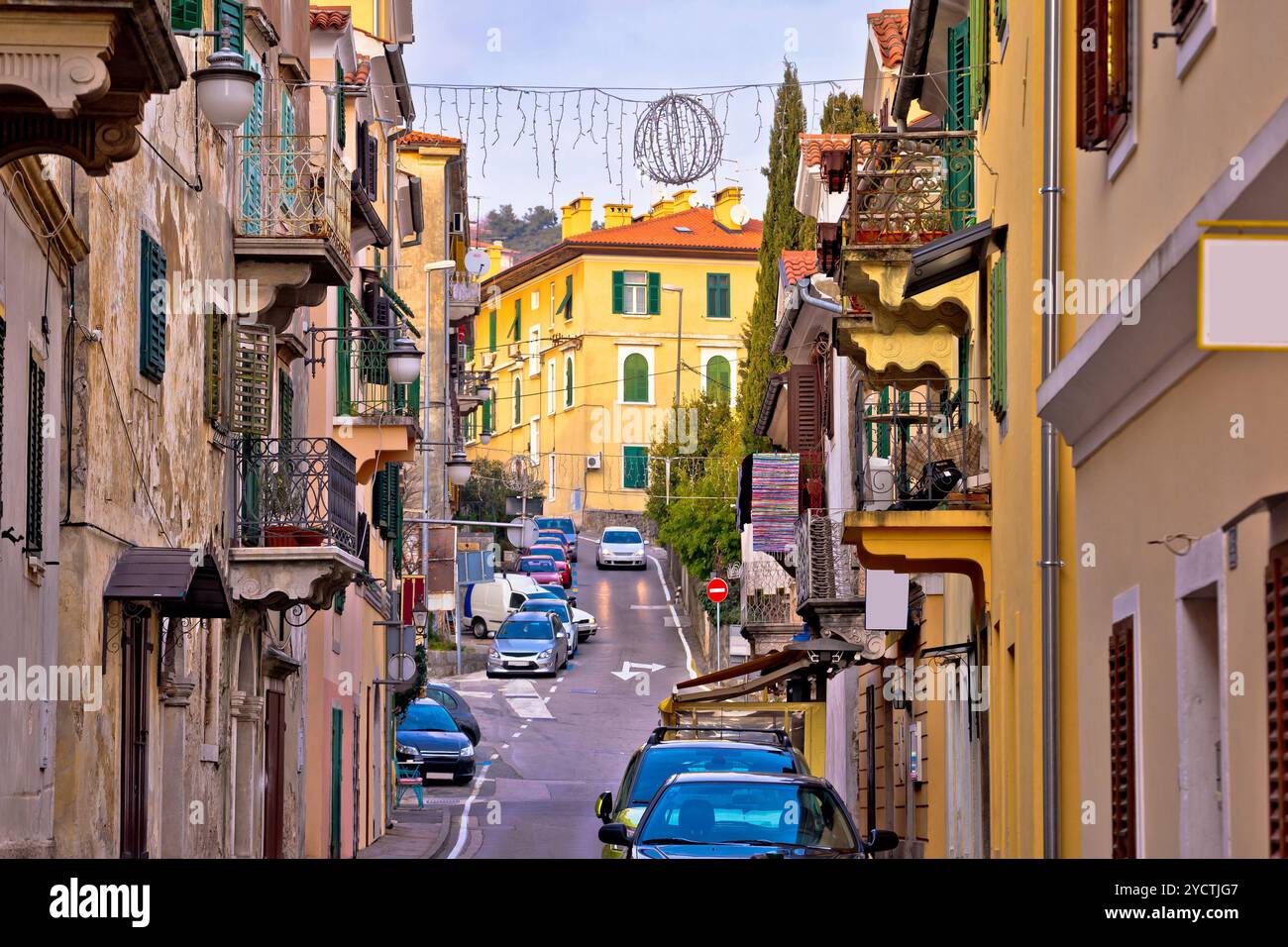 Town of Volosko street view Stock Photo - Alamy