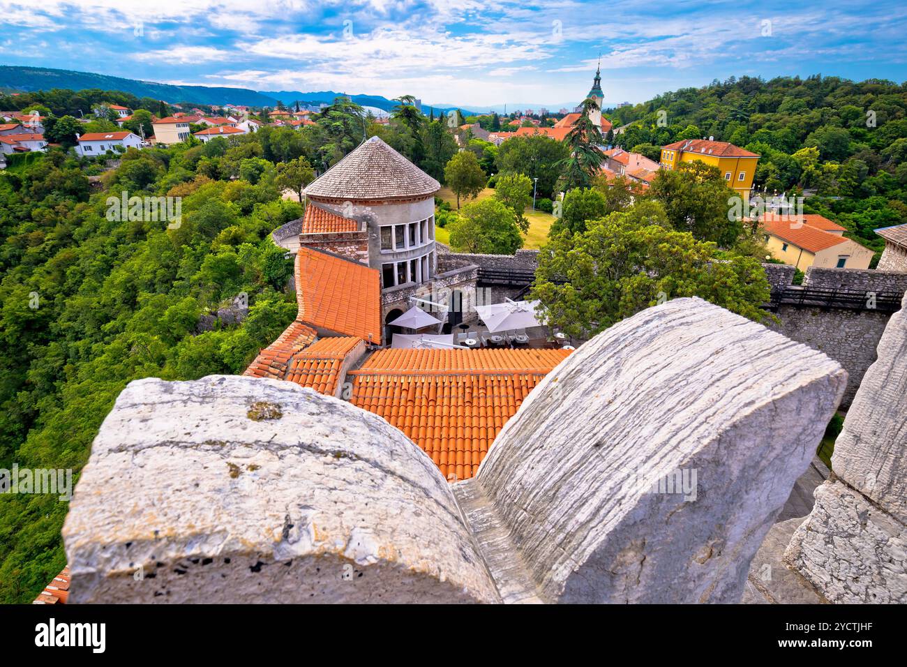 Trsat sanctuary in Rijeka view Stock Photo - Alamy