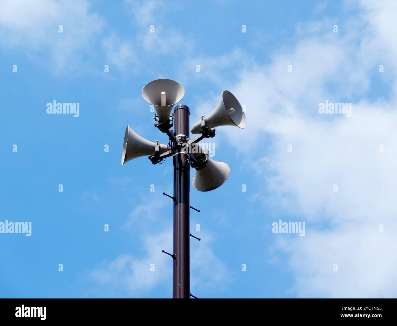 Disaster prevention radio loudspeaker Stock Photo - Alamy