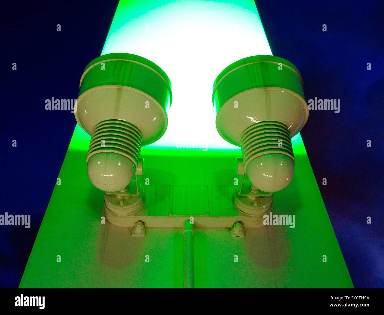 Light fixtures for lighting up the bridge Stock Photo - Alamy