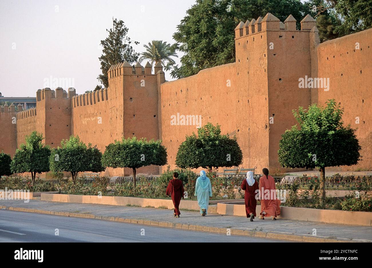 Morocco Marrakech The city walls Stock Photo - Alamy