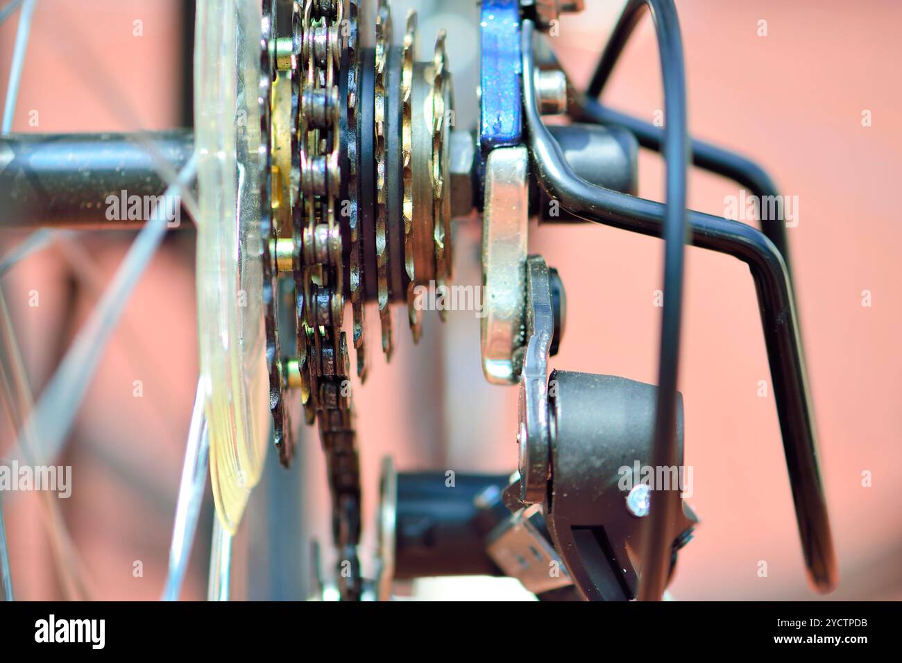 Variable gears on a bicycle Stock Photo - Alamy