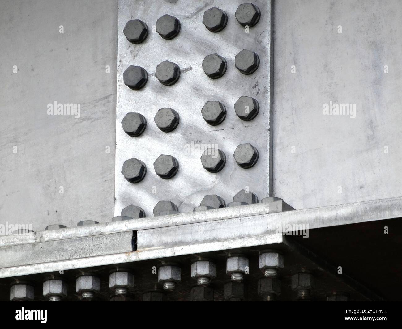 Heavy steel frames and bolts Stock Photo - Alamy