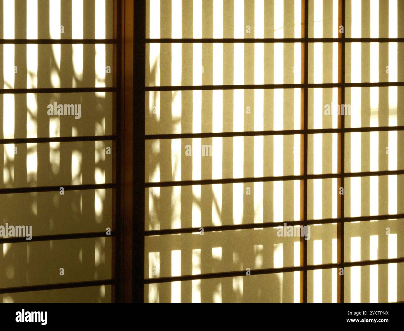 Shoji screen in Japanese room Stock Photo - Alamy