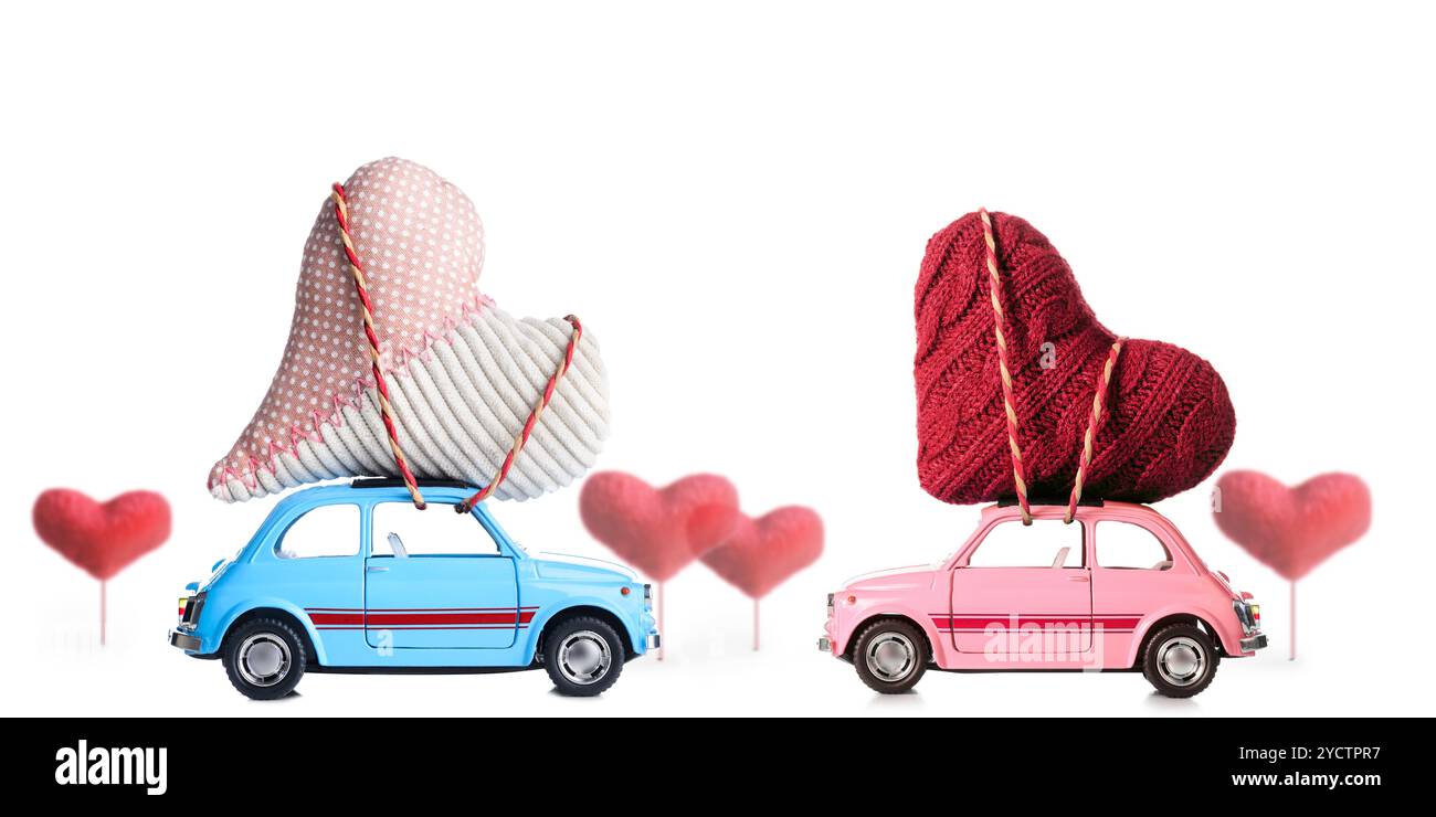 Pink retro car gift Cut Out Stock Images & Pictures - Alamy