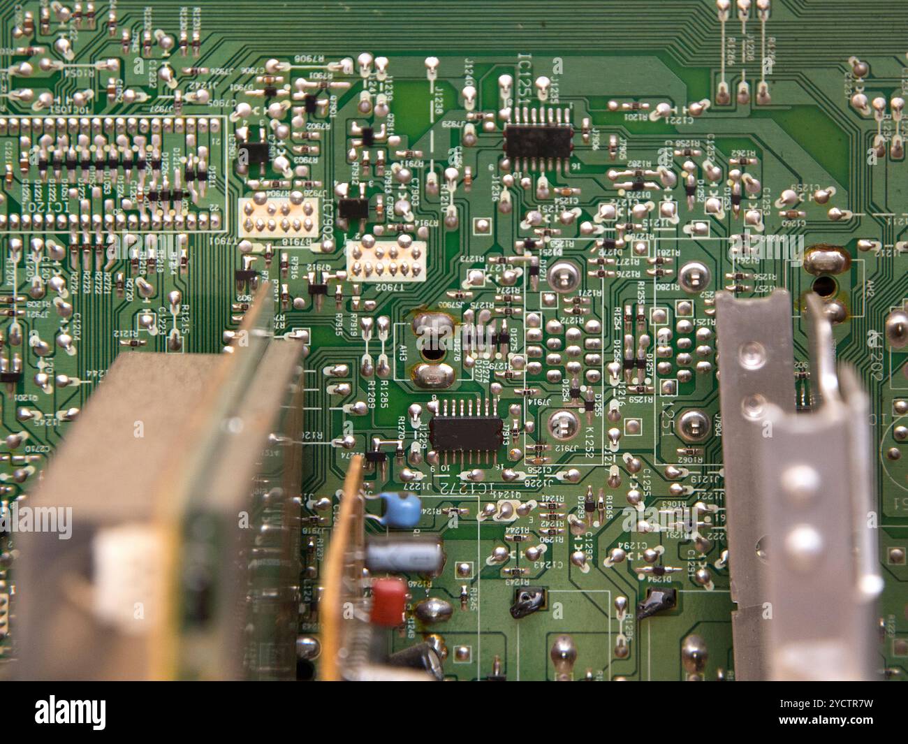 Electrical circuits inside a television Stock Photo - Alamy