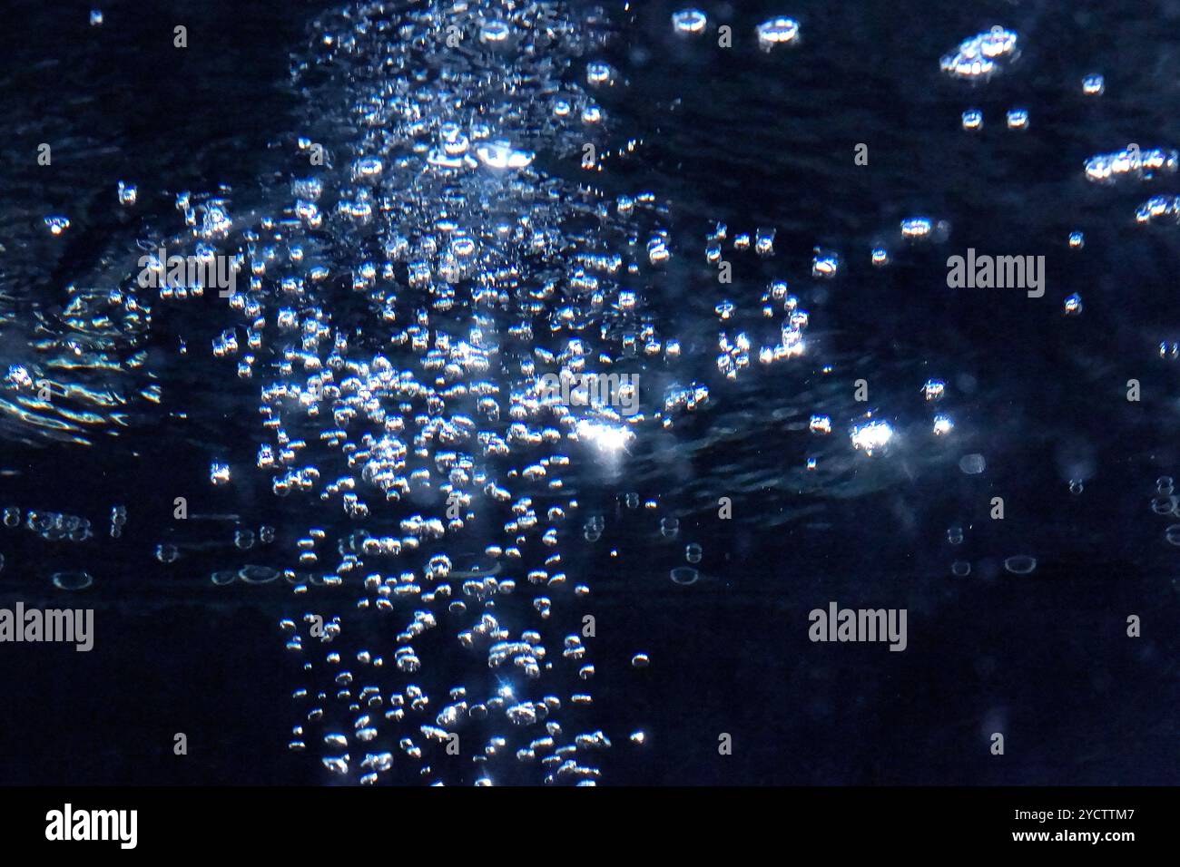 Bubbles in aquarium submersible filter Stock Photo - Alamy