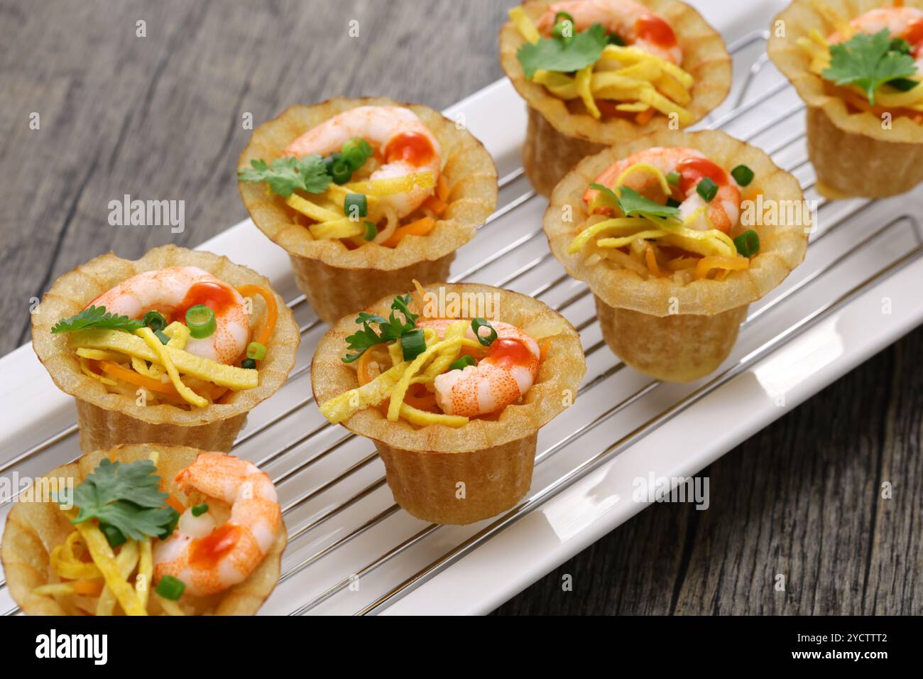 Homemade Kuih(kueh) pie tee, Malaysian Nyonya cuisine appetizer Stock ...