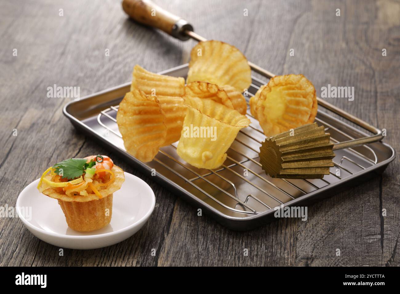 Homemade Kuih(kueh) pie tee, Malaysian Nyonya cuisine appetizer Stock ...