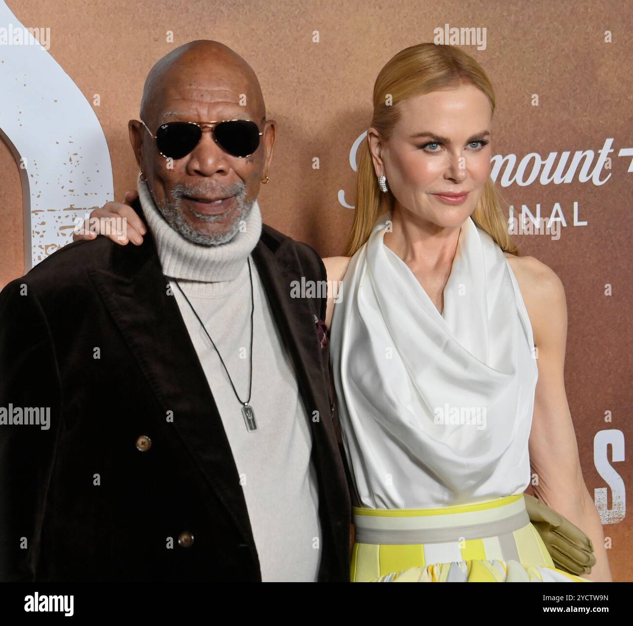 Los Angeles, United States. 23rd Oct, 2024. Cast members Morgan Freeman ...