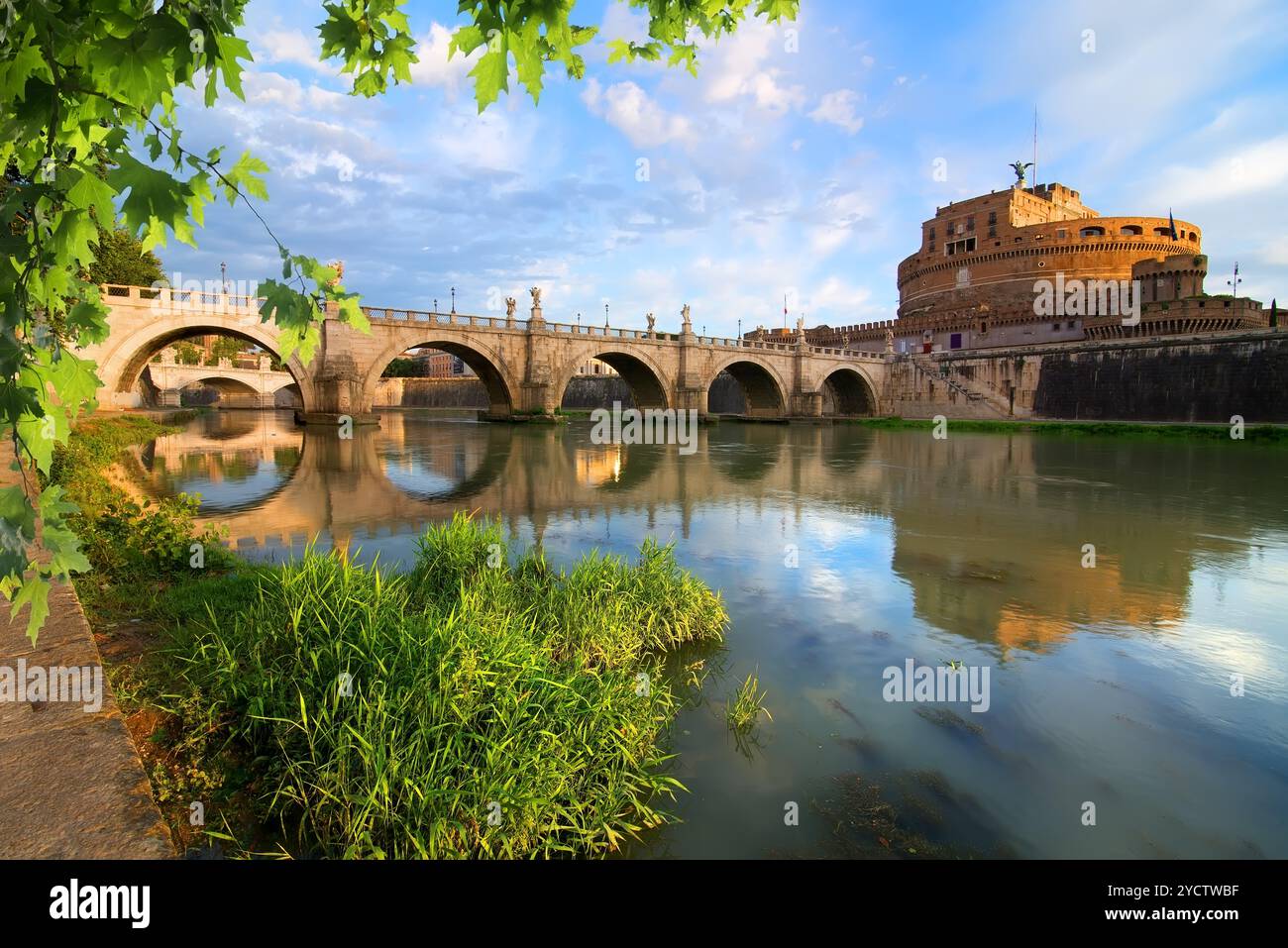 Italian bridge of Saint Angelo Stock Photo - Alamy