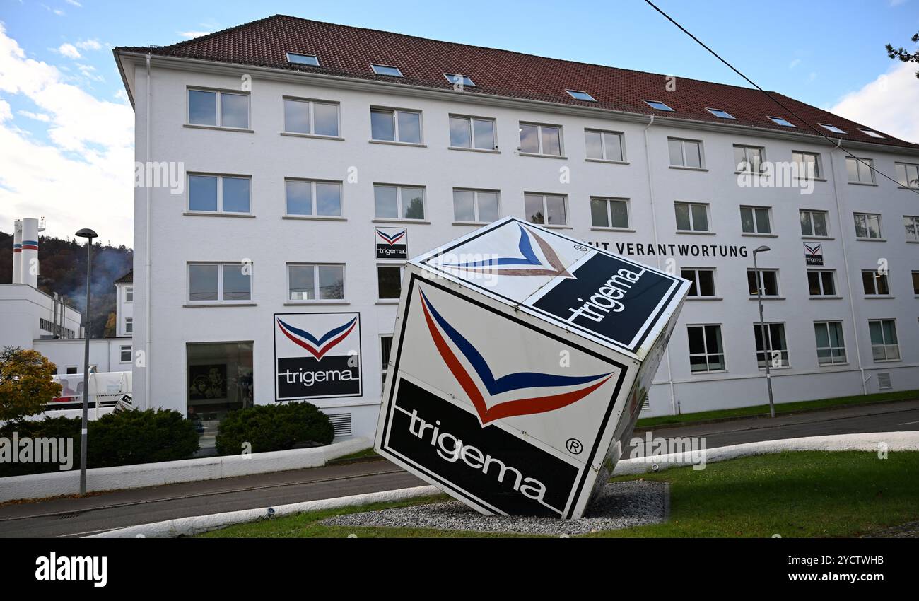 Burladingen, Germany. 22nd Oct, 2024. The logo of the clothing company ...