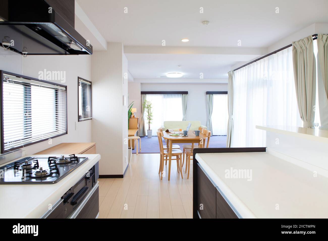Seen from kitchen hi-res stock photography and images - Alamy