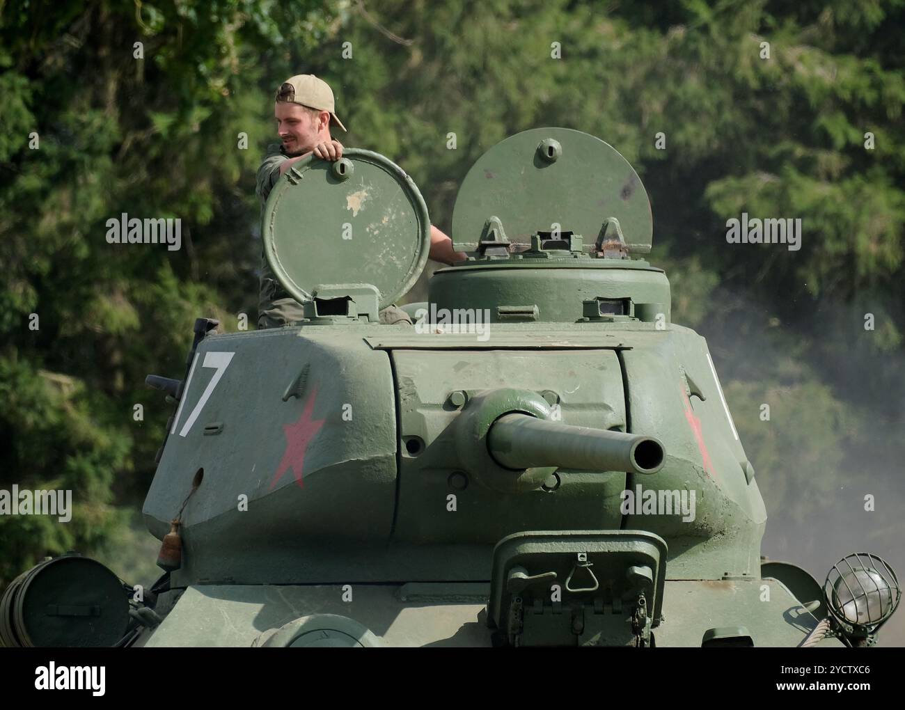 The T-34 is a Soviet medium tank from World War II. When introduced ...