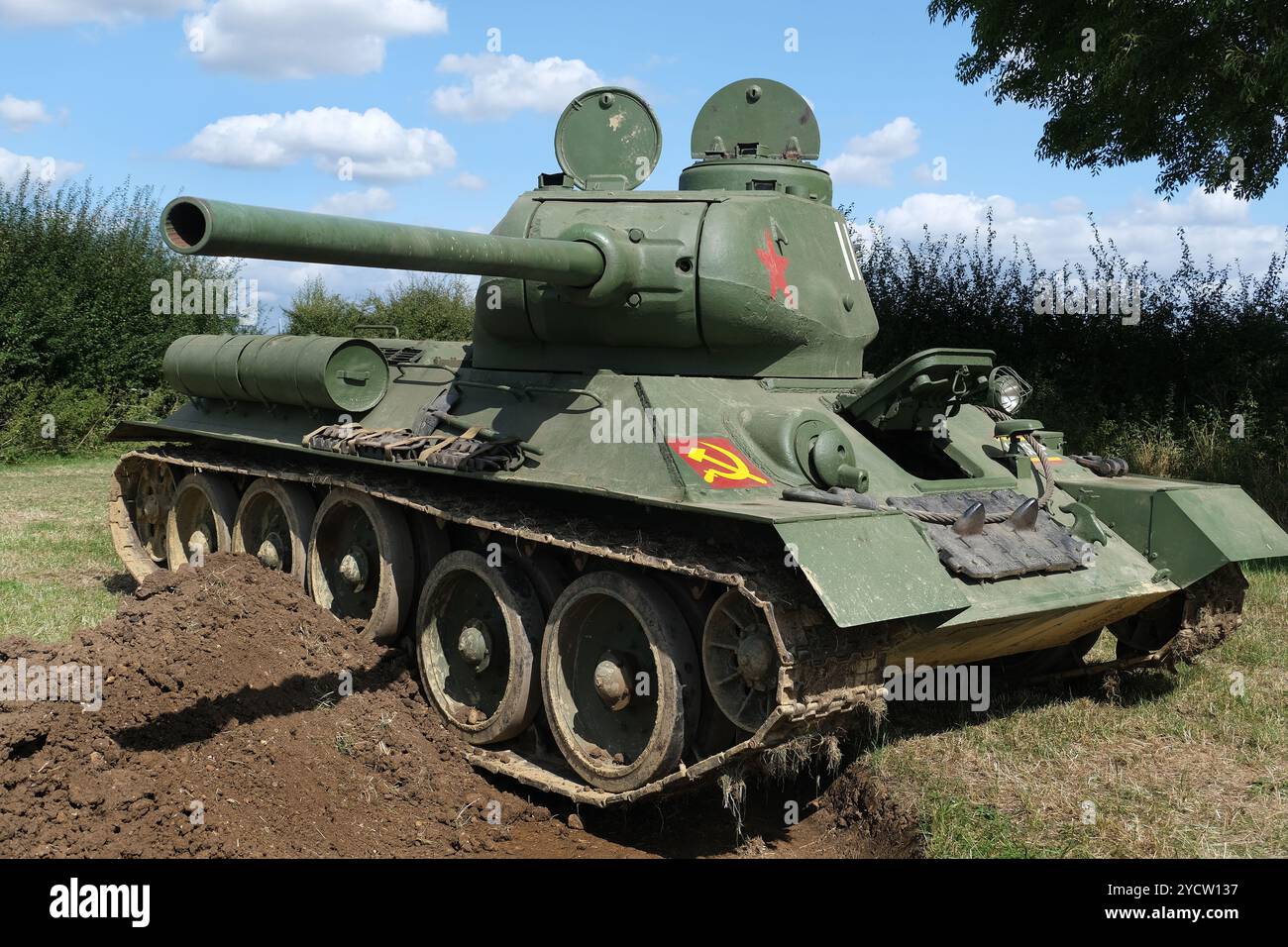 The T-34 is a Soviet medium tank from World War II. When introduced ...