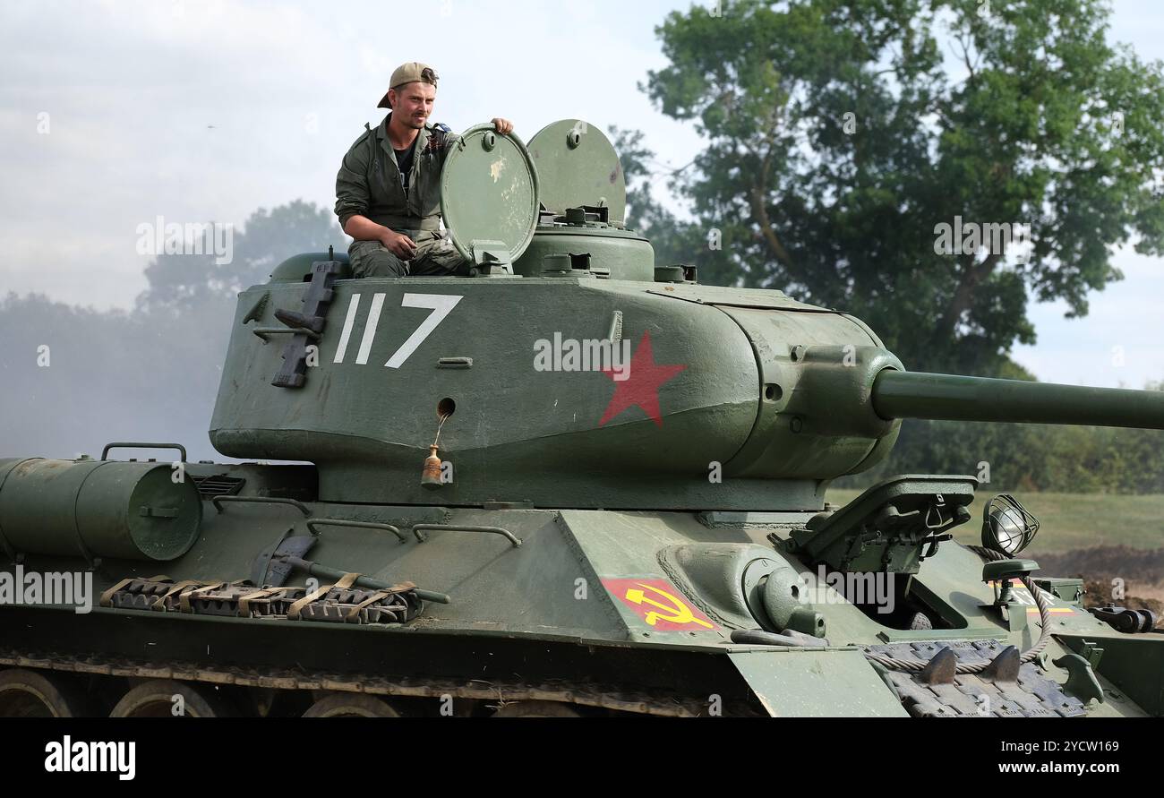 The T-34 is a Soviet medium tank from World War II. When introduced ...