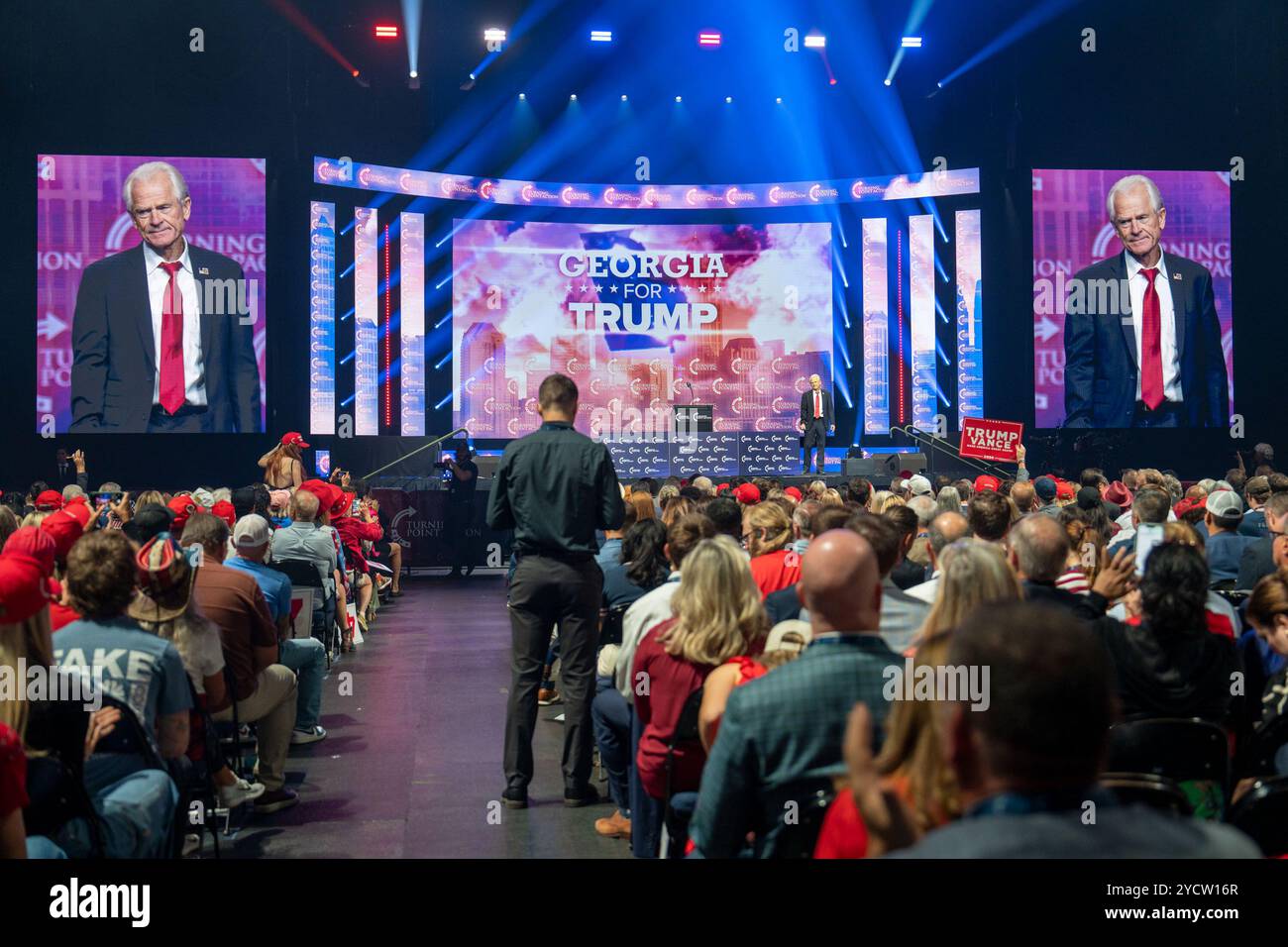 Donald Trump election rally at the Gas South Arena in Duluth, Georgia ...
