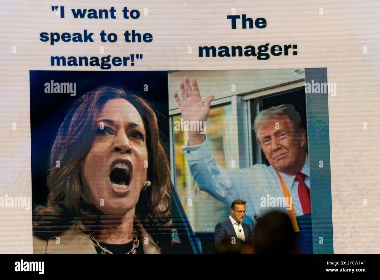 Donald Trump election rally at the Gas South Arena in Duluth, Georgia ...