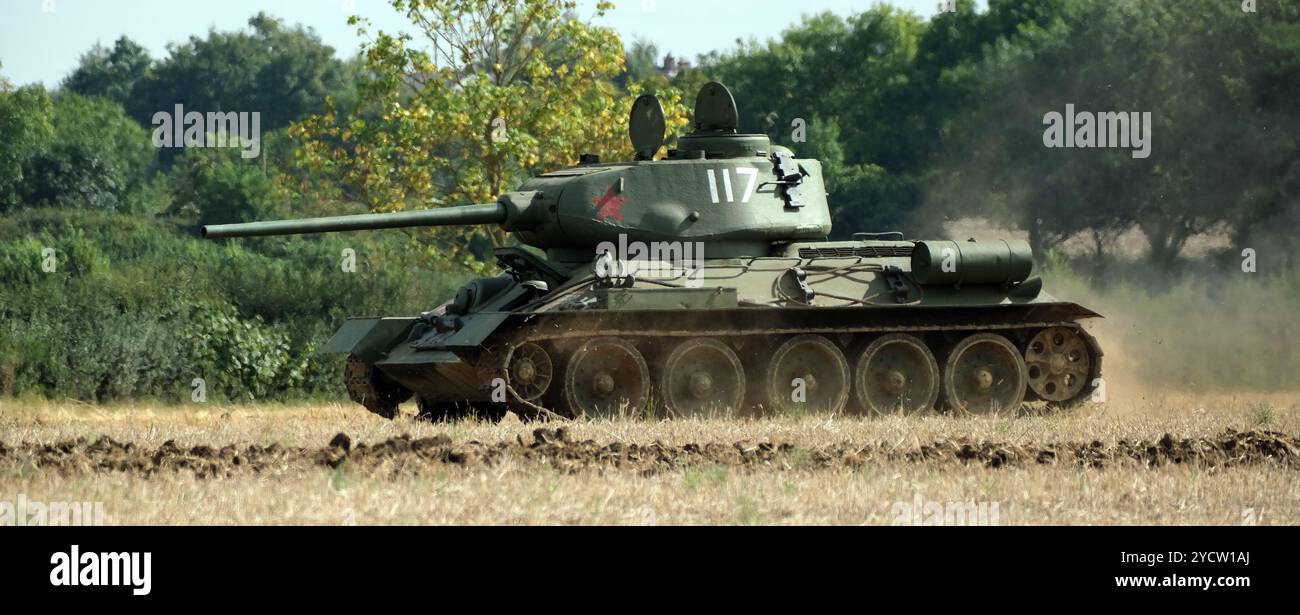 The T-34 is a Soviet medium tank from World War II. When introduced ...
