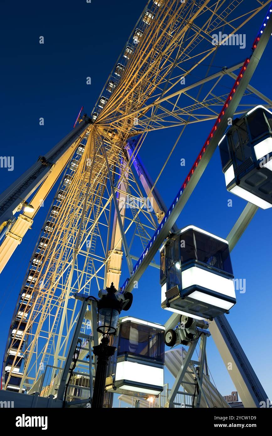 Cabins of Ferris Wheel Stock Photo - Alamy