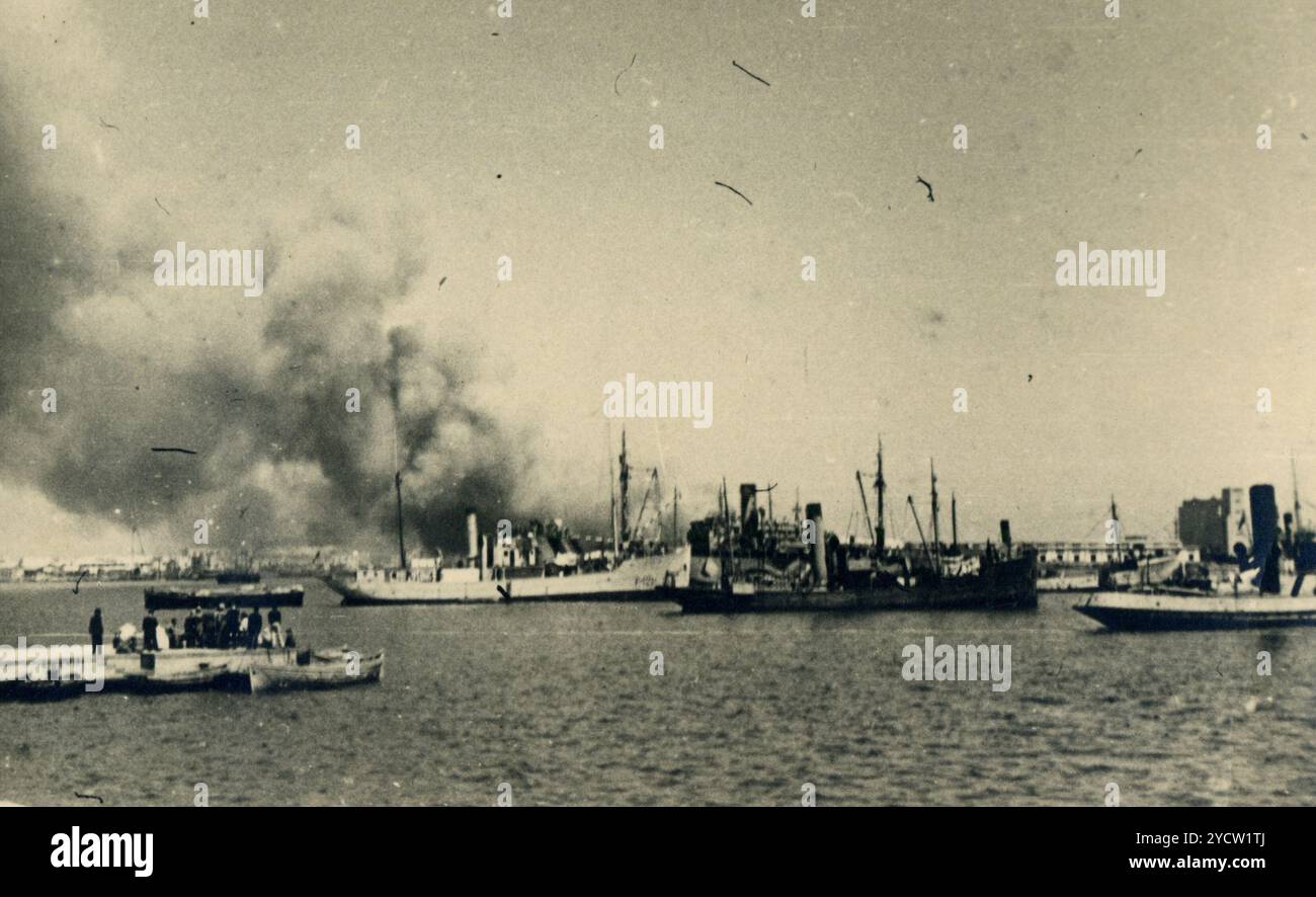 Port Near Derna, Libya, 1942 Stock Photo - Alamy