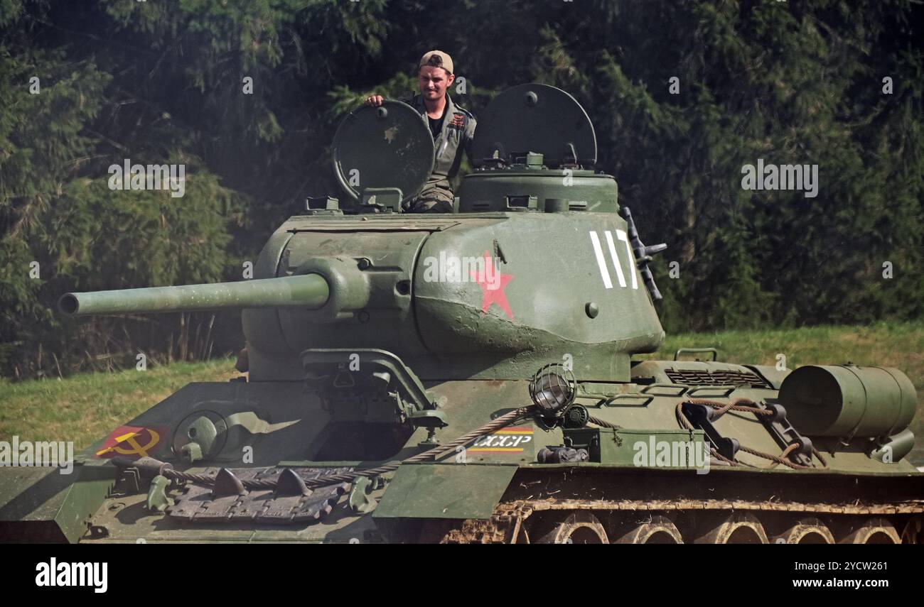 The T-34 is a Soviet medium tank from World War II. When introduced ...