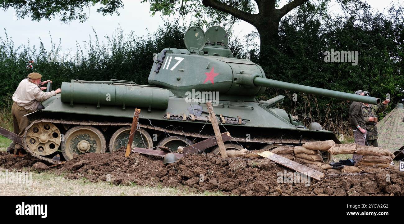 The T-34 is a Soviet medium tank from World War II. When introduced ...