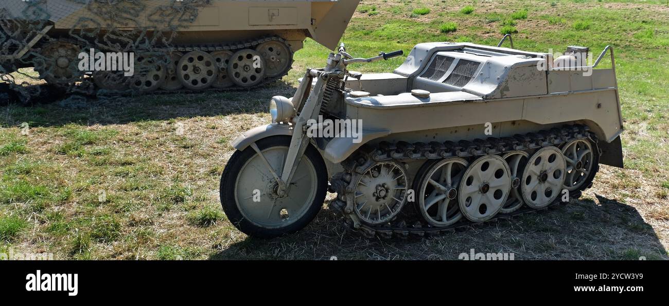 German second world war Kettenkrad tracked motorcycle Stock Photo - Alamy