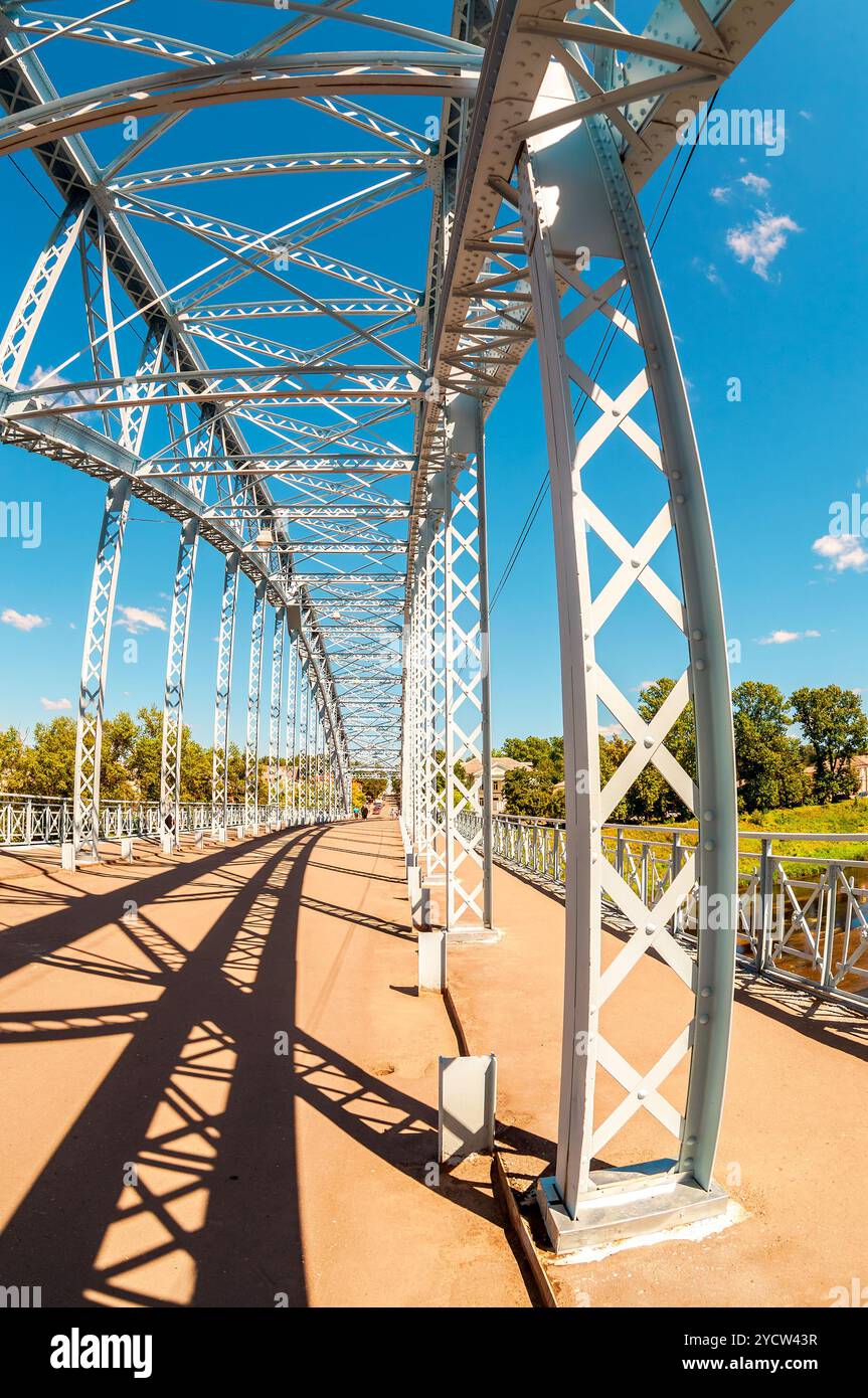First in Russia steel arch bridge on river Msta. Was build in 1905 ...